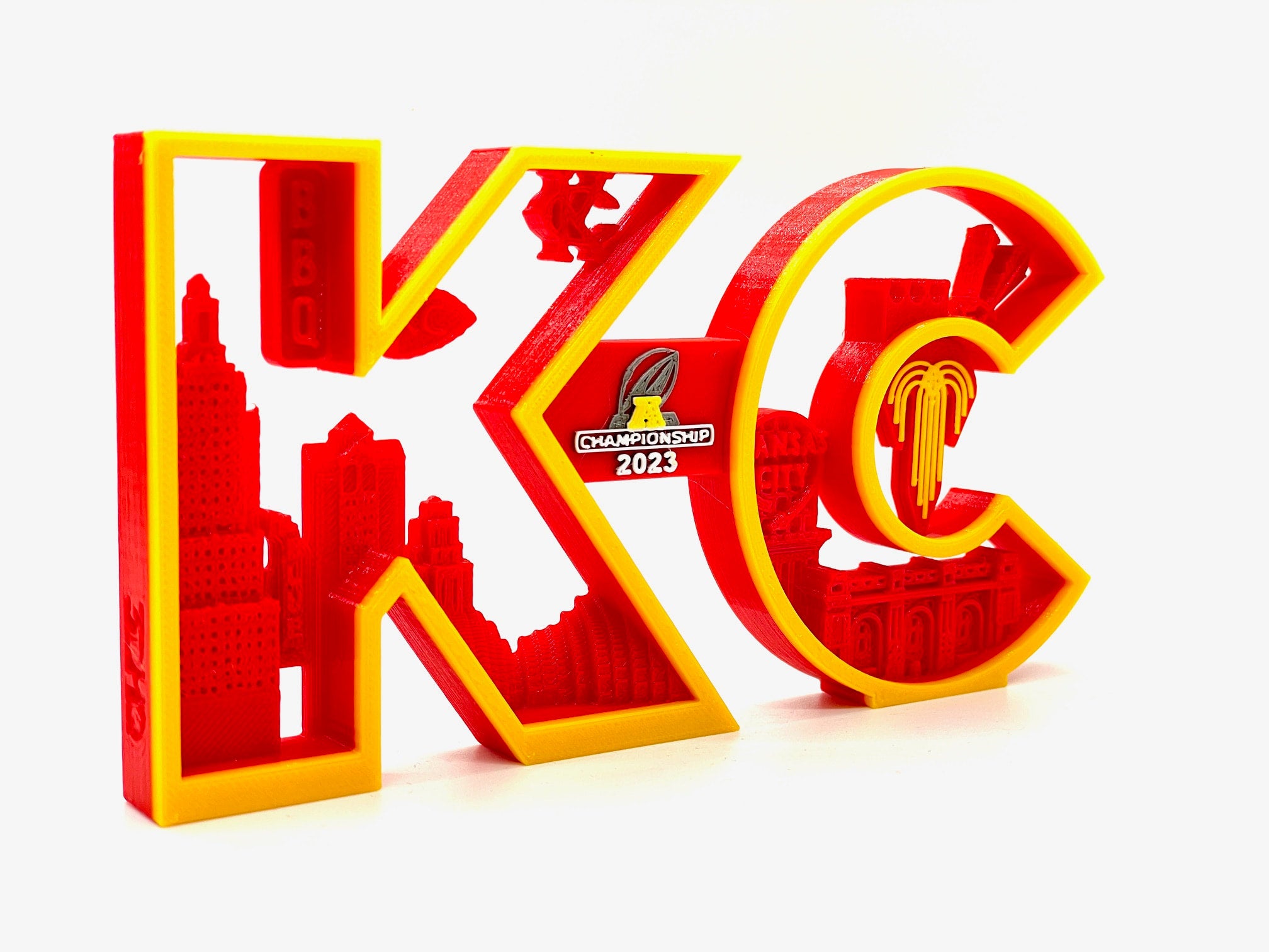 KC Chiefs AFC Championship Letters (Limited Edition) | 3DHQ